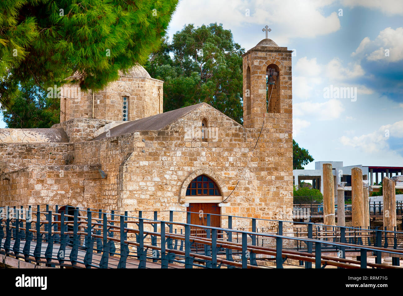 Orthodox Christian Panagia Chrysopolitissa Church in Paphos, Cyprus ...