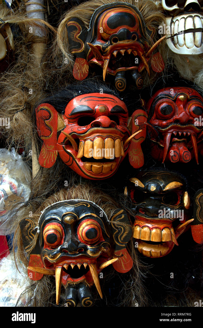 Indonesian wooden mask hi-res stock photography and images - Alamy