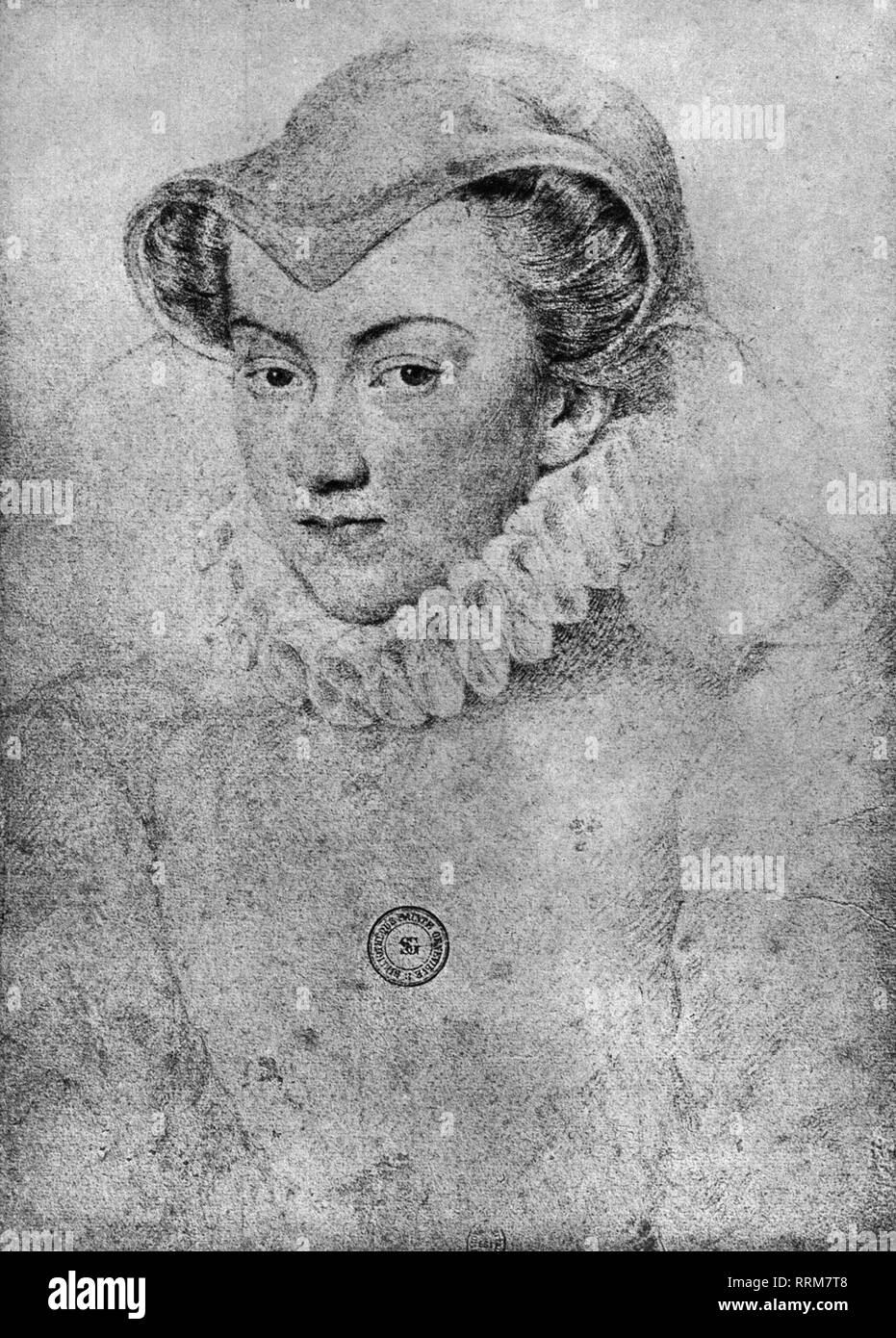 Elisabeth of Austria, 5.7.1554 - 22.1.1592, Queen consort of France 1570 - 1574, wife of Charles ...