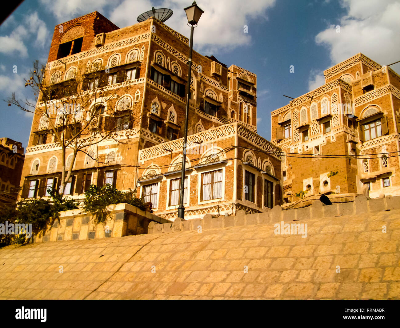 City of Sana'a, streets and buildings of the city in Yemen, sights and ...