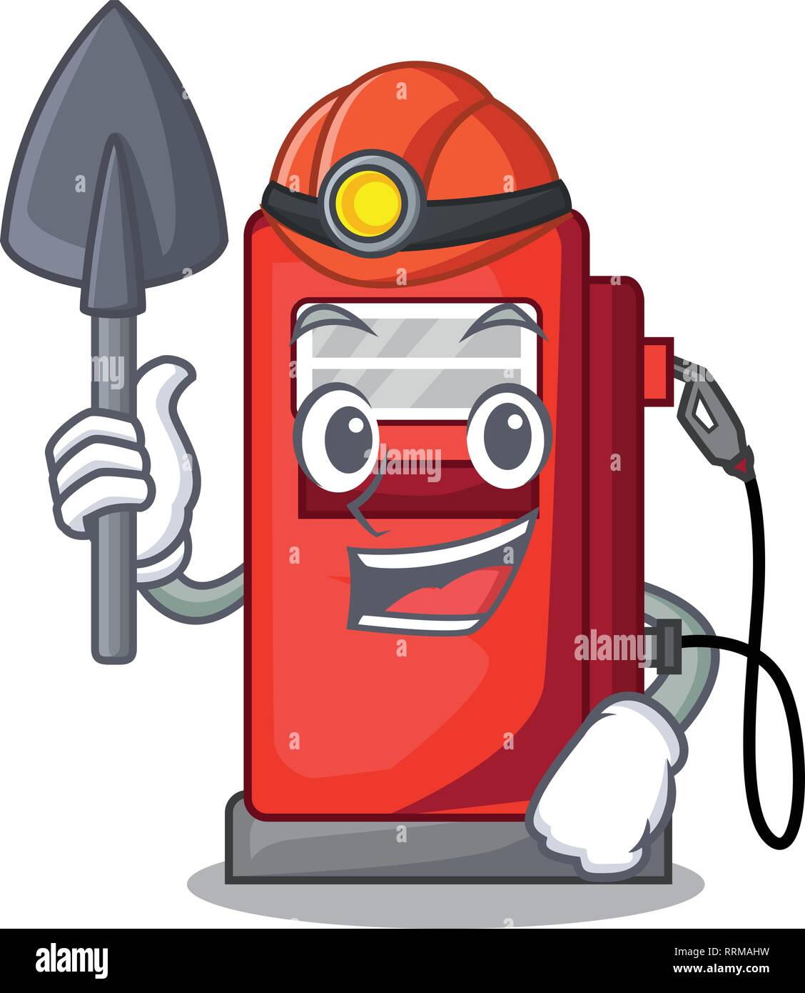 Miner miniature gosoline pumps in cartoon shape Stock Vector Image ...
