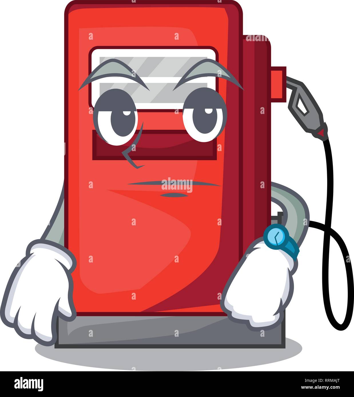 Waiting gosoline pump front the cartoon house Stock Vector Image & Art ...