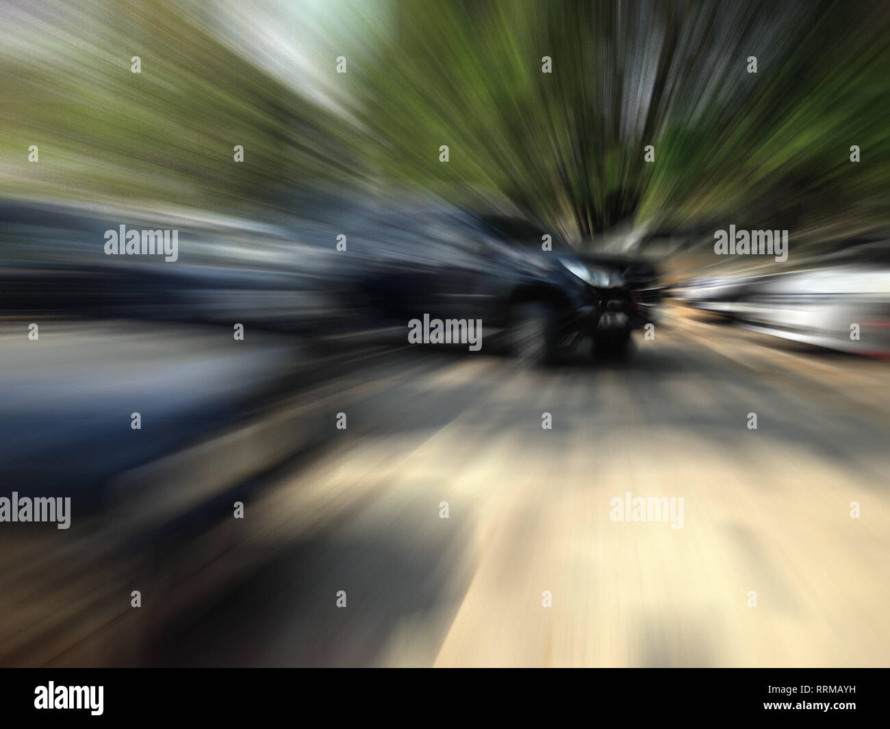 car on the road with motion blur background Stock Photo - Alamy