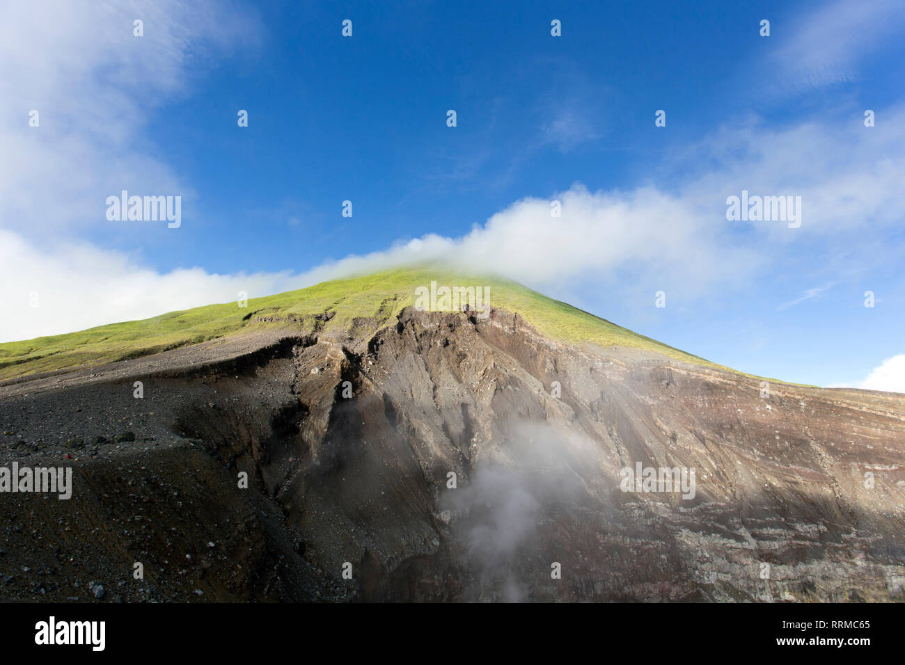 The lokon volcano crater view in Sulawesi, Indonesia Stock Photo - Alamy
