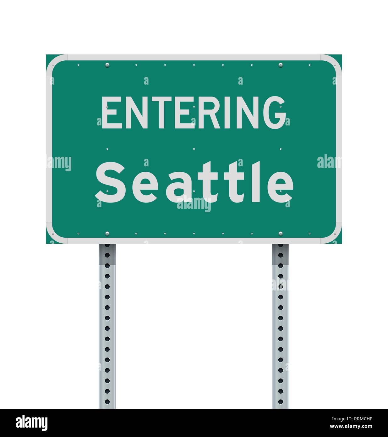 Seattle road sign Cut Out Stock Images & Pictures - Alamy