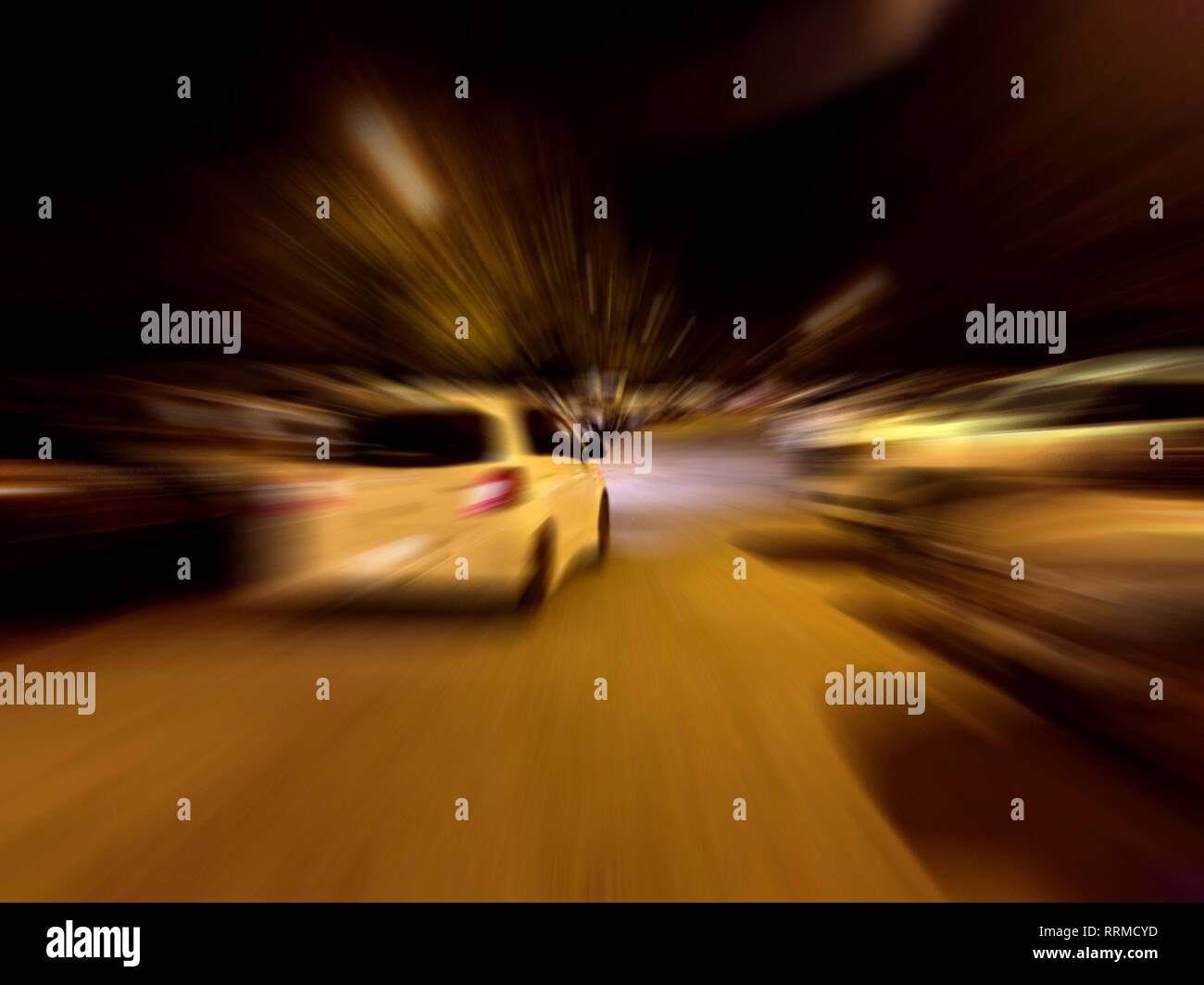 Abstract blur outdoor car parking at night Stock Photo - Alamy