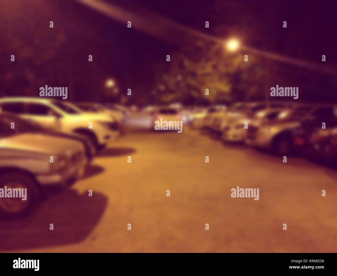 Abstract blur outdoor car parking at night Stock Photo - Alamy