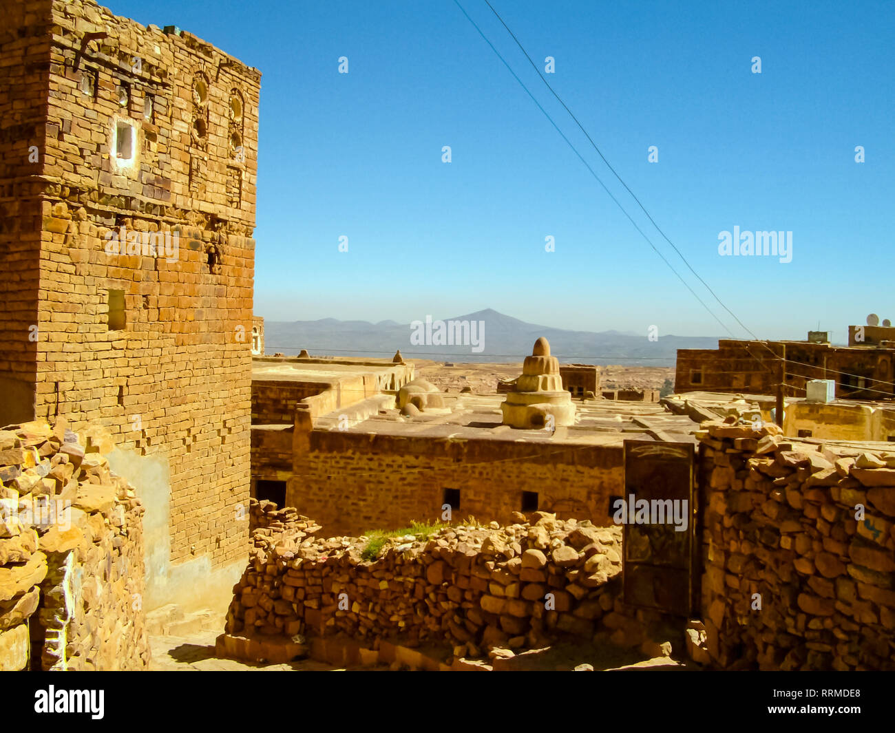 City of Sana'a, streets and buildings of the city in Yemen, sights and ...