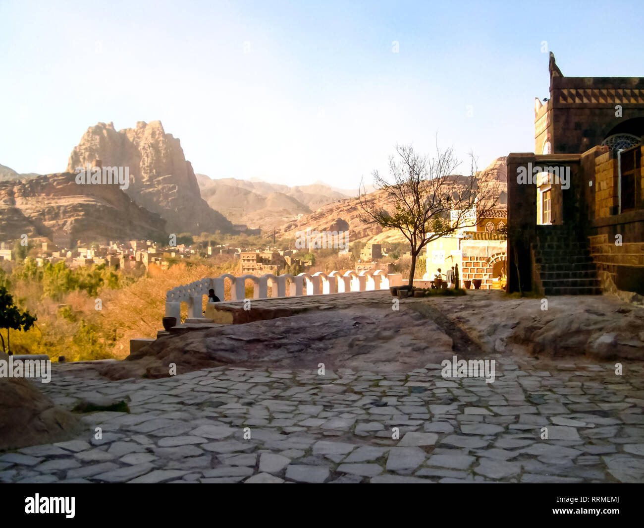 City of Sana'a, streets and buildings of the city in Yemen, sights and ...