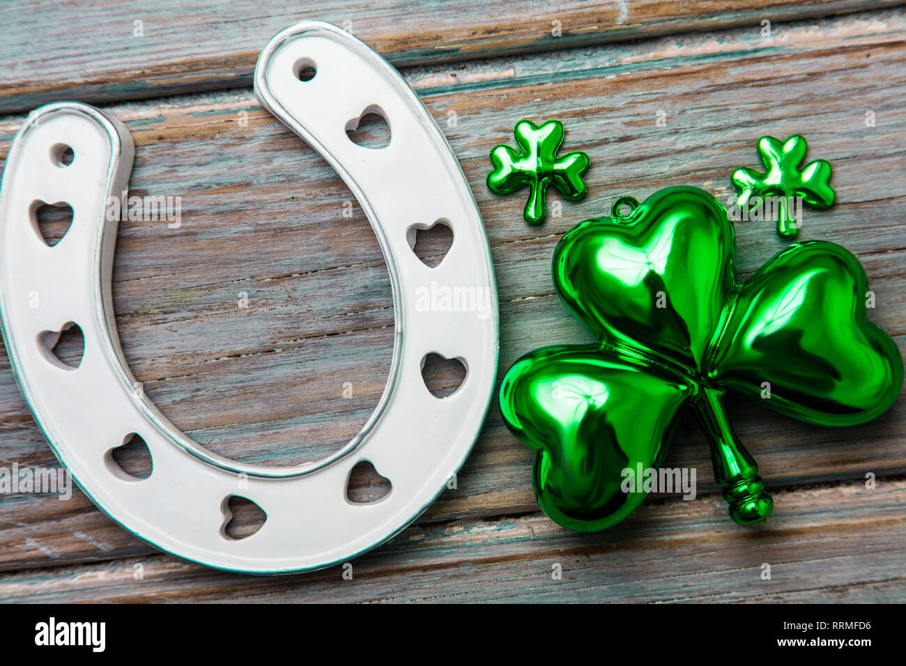 St patrick day horseshoe lucky hi-res stock photography and images - Alamy