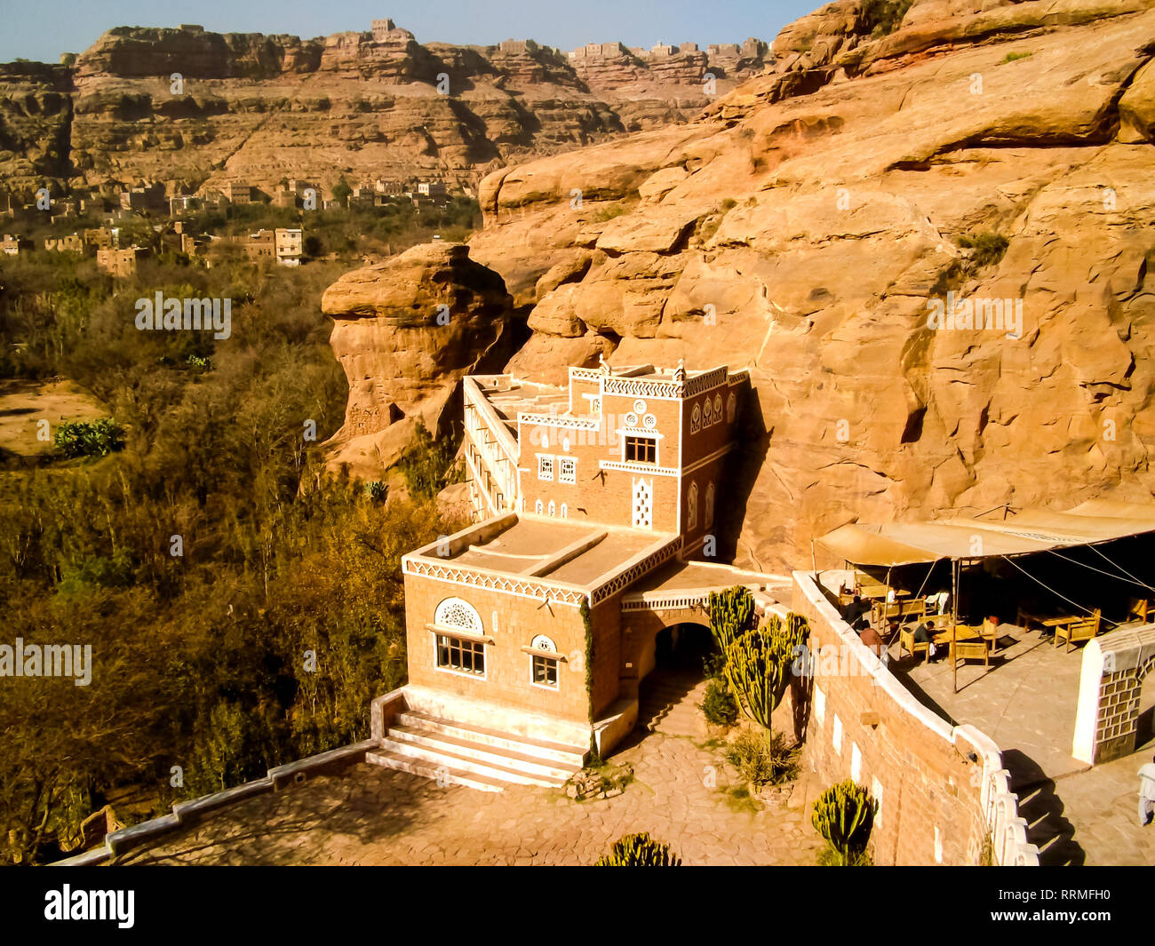 City of Sana'a, streets and buildings of the city in Yemen, sights and ...