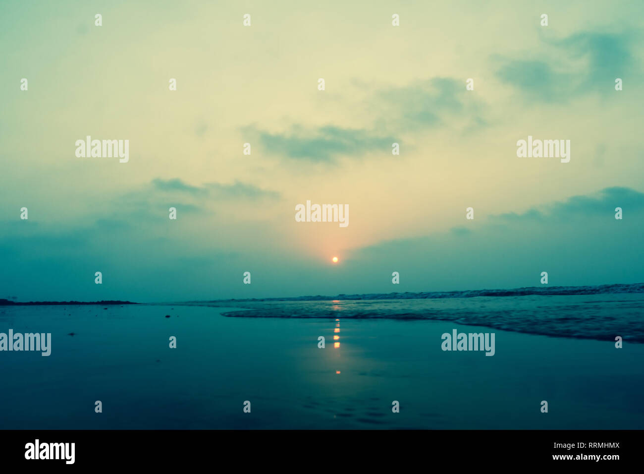Puri beach sunrise hi-res stock photography and images - Alamy