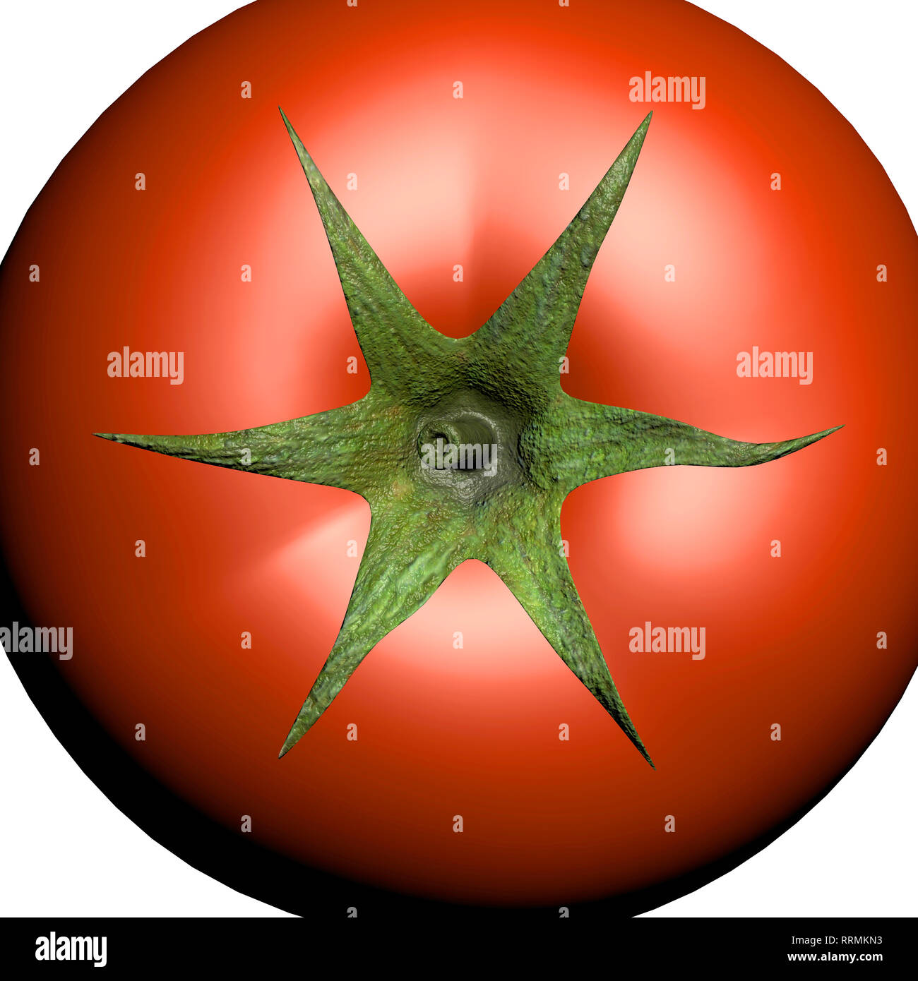 3d render tomato Stock Photo - Alamy