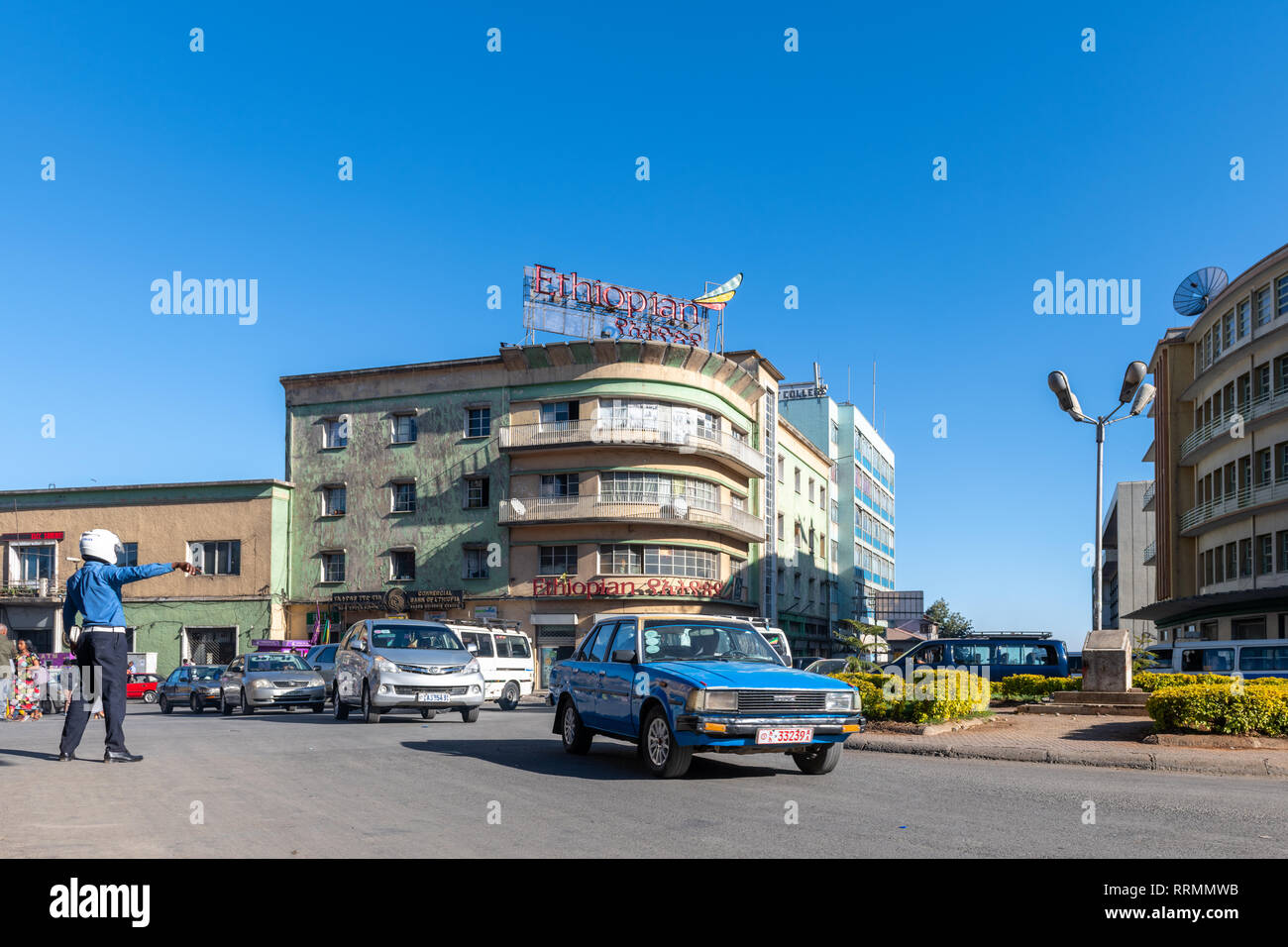 Addis Ababa Piazza city centre Ethiopia Stock Photo - Alamy