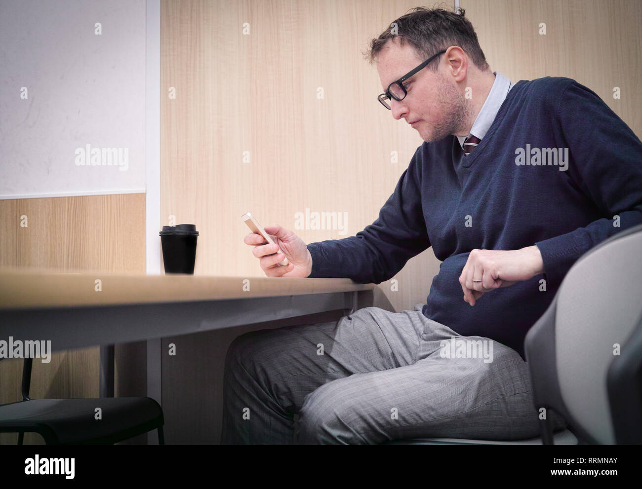 Unfashionable man teacher hi-res stock photography and images - Alamy