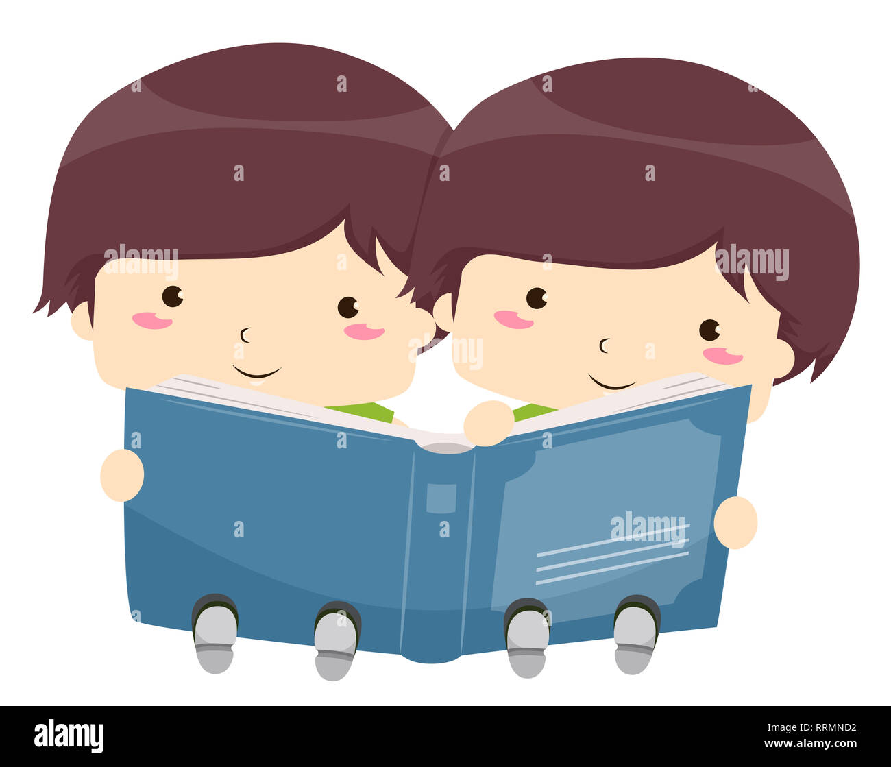 Sharing Books Clipart