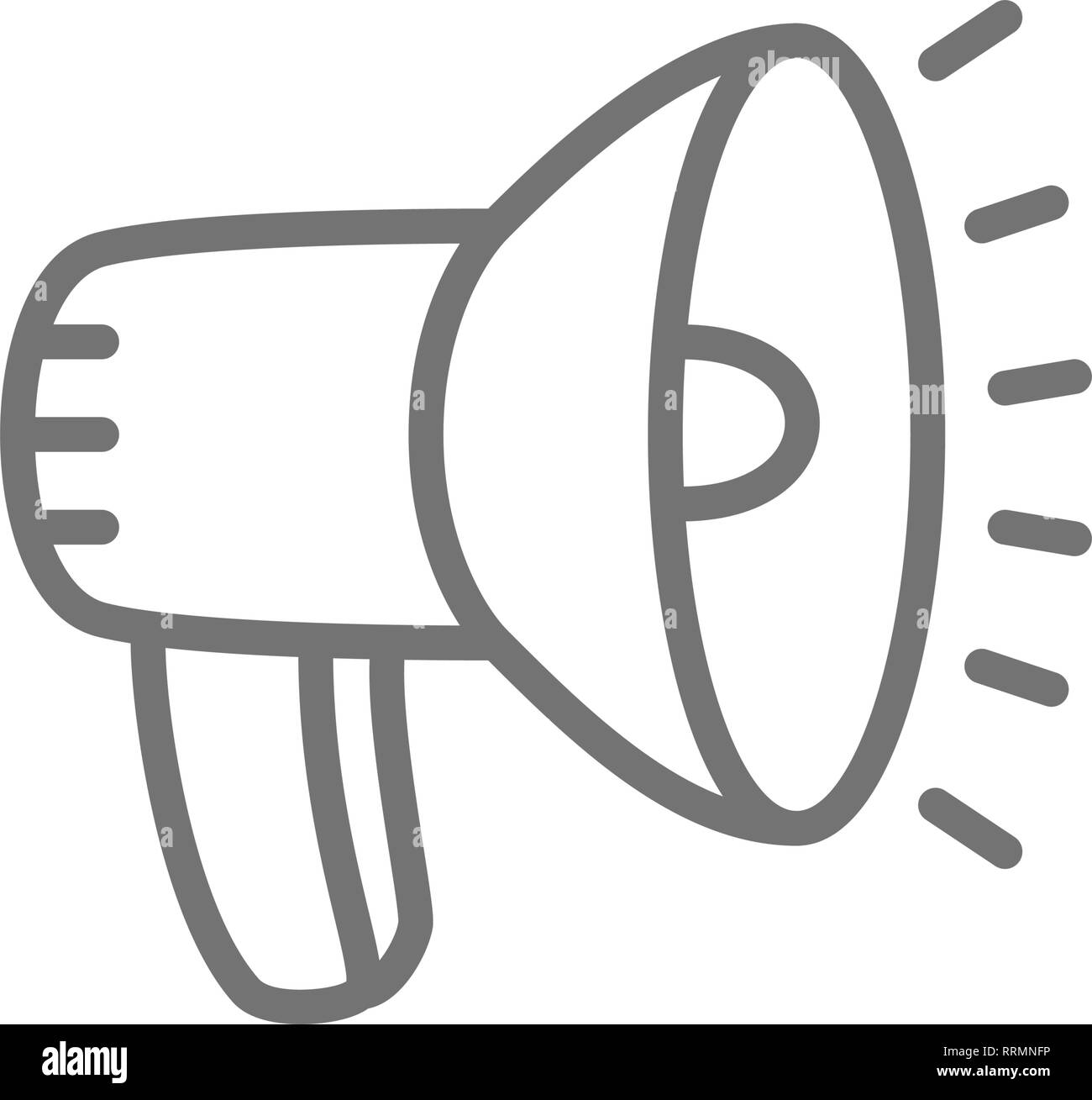 Loudspeaker, megaphone line icon Stock Vector Image & Art - Alamy