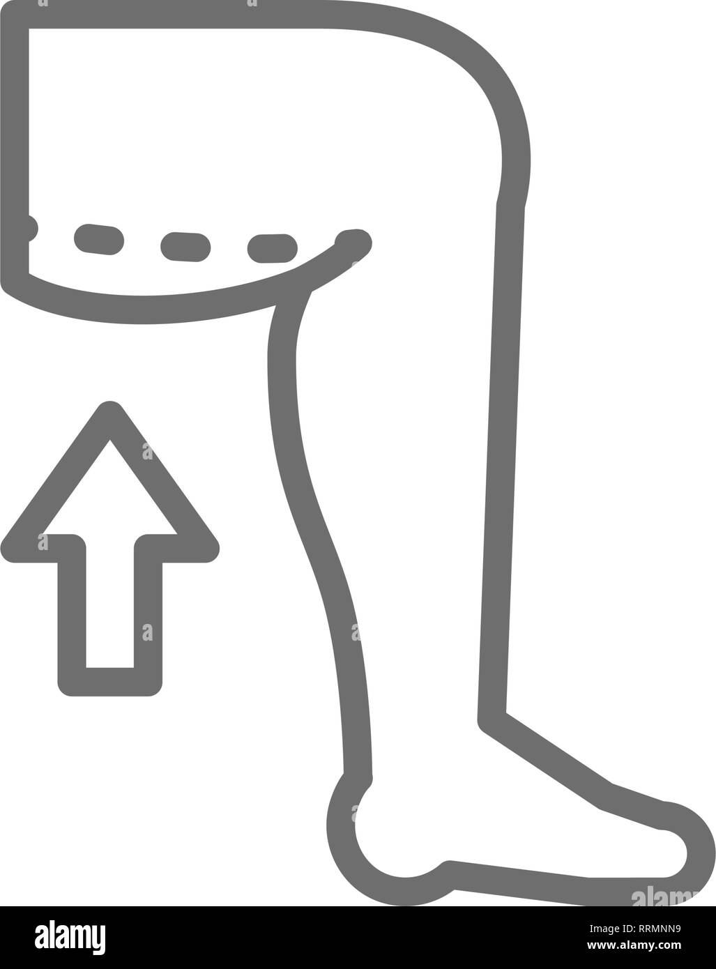 Drawing anatomy thigh Stock Vector Images - Alamy