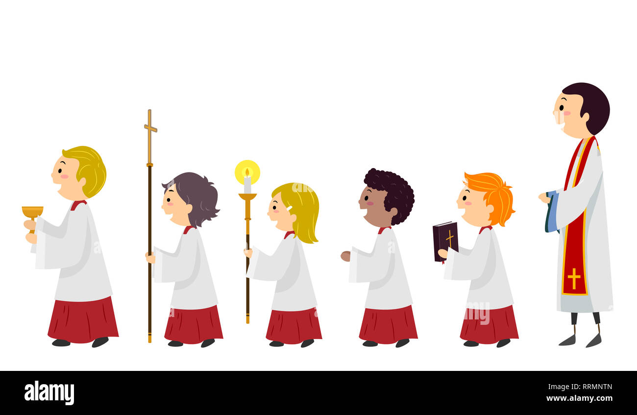 Catholic altar server Cut Out Stock Images & Pictures - Alamy