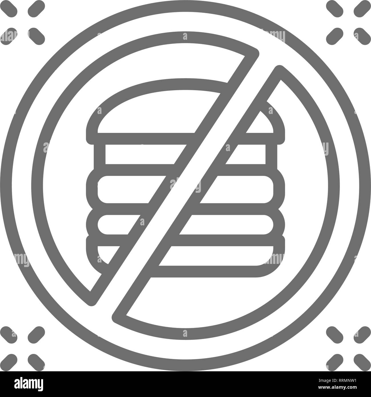 Stop eating fast food Stock Vector Images - Alamy