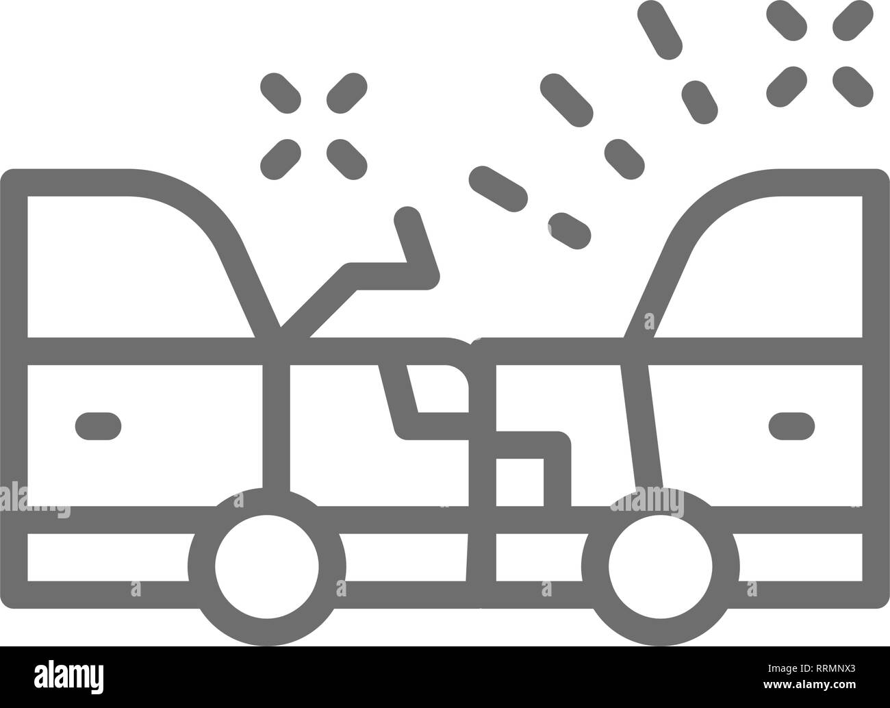 Car crash icon Black and White Stock Photos & Images - Alamy