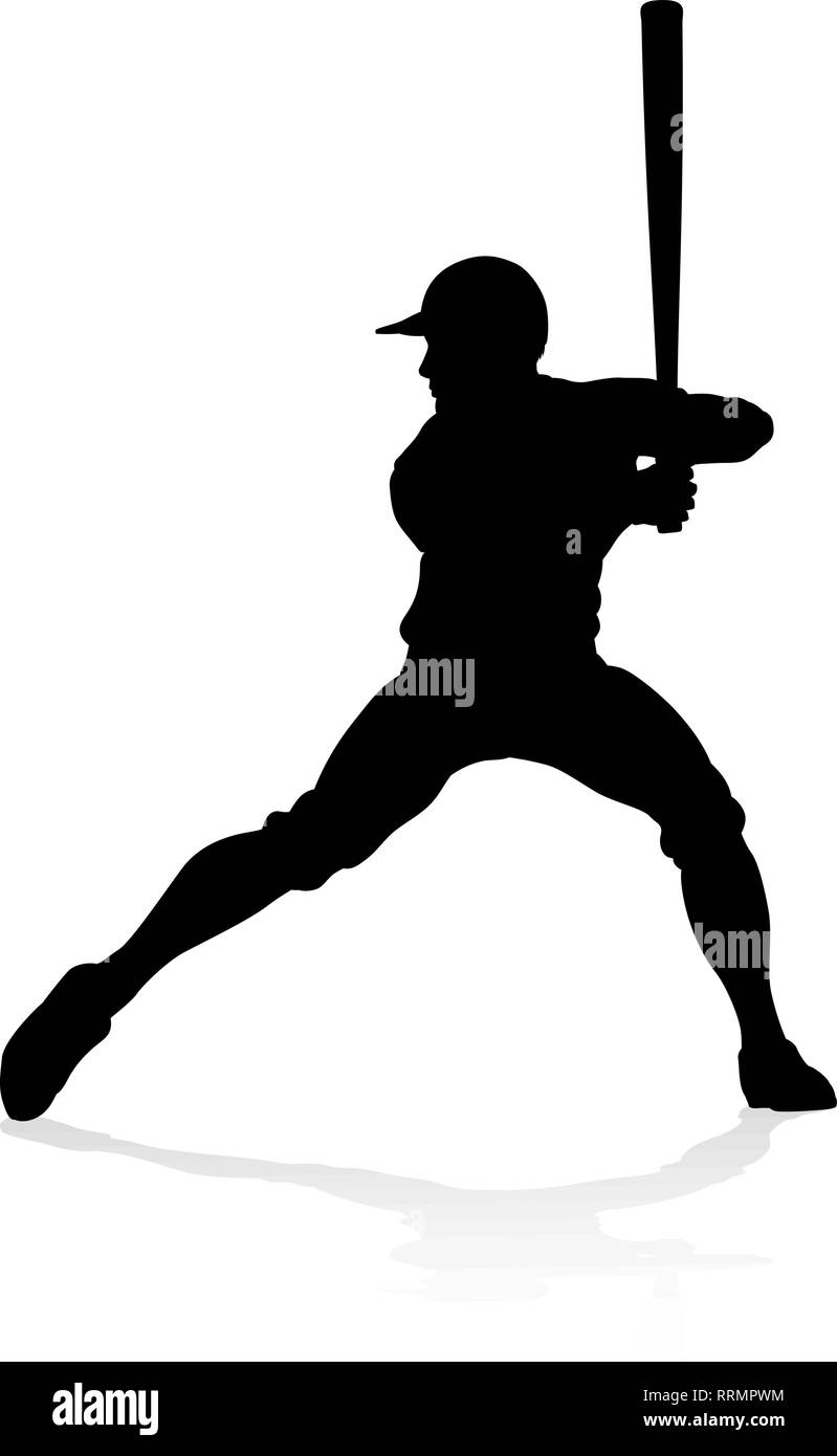 Softball baseball sport sports bat Stock Vector Images - Alamy
