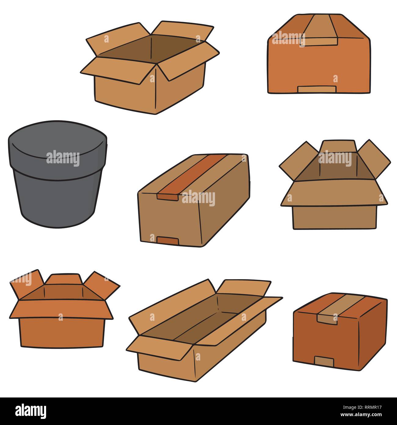 vector set of box Stock Vector Image & Art - Alamy