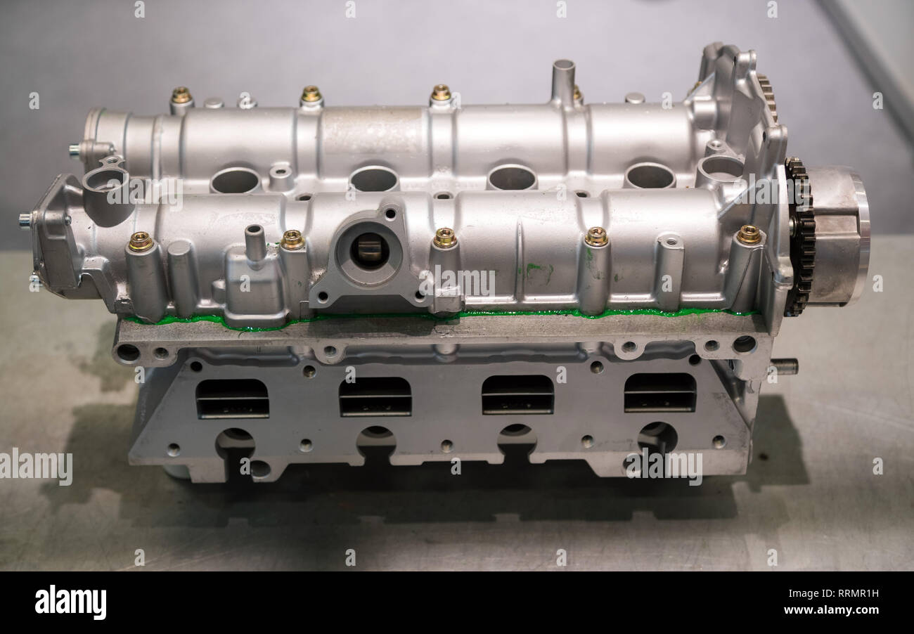 The powerful engine of a car. Internal design of engine. Car engine ...