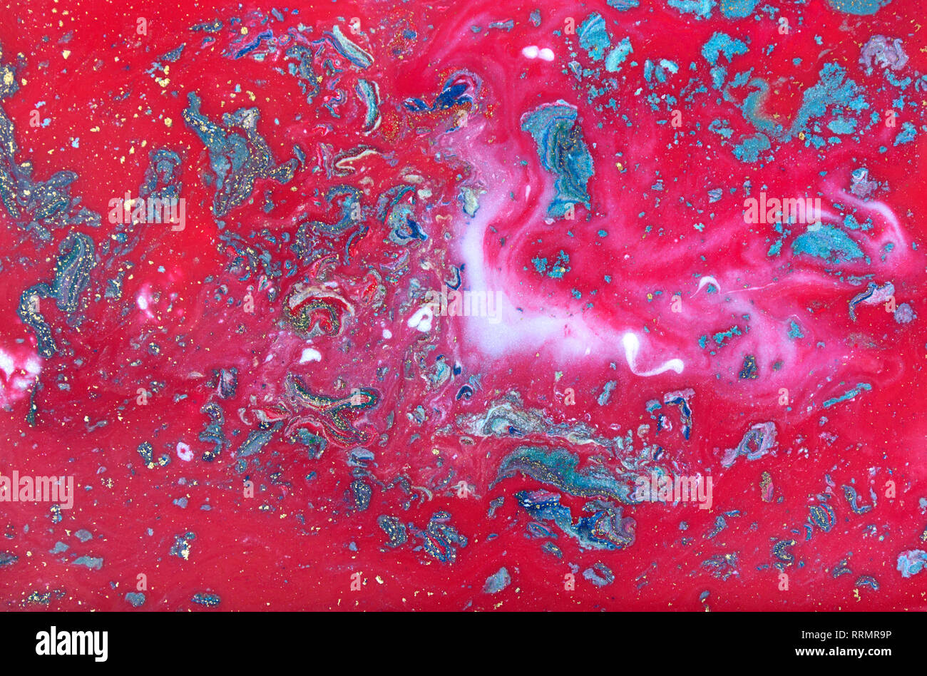 Pink marbling pattern. Coral marble liquid texture Stock Photo - Alamy