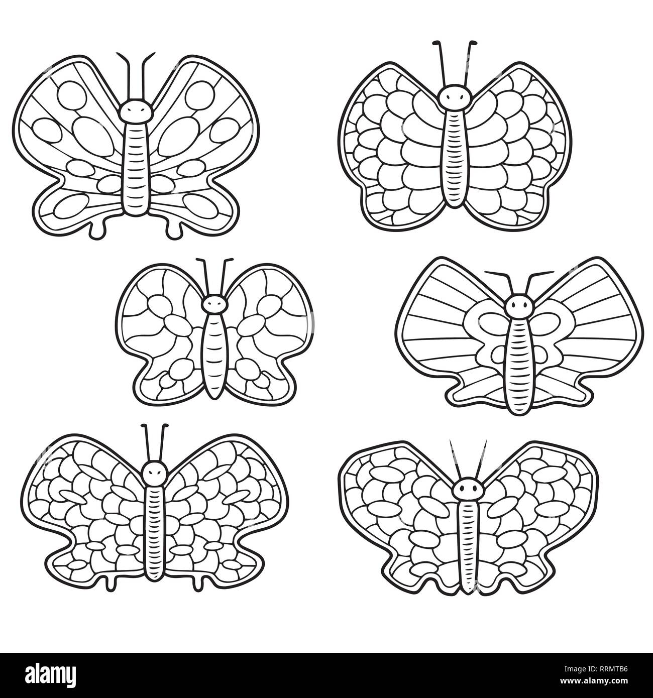 vector set of butterfly Stock Vector Image & Art - Alamy