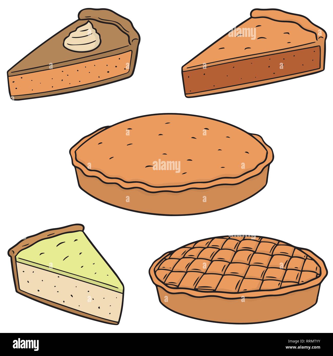 vector set of pie Stock Vector Image & Art - Alamy