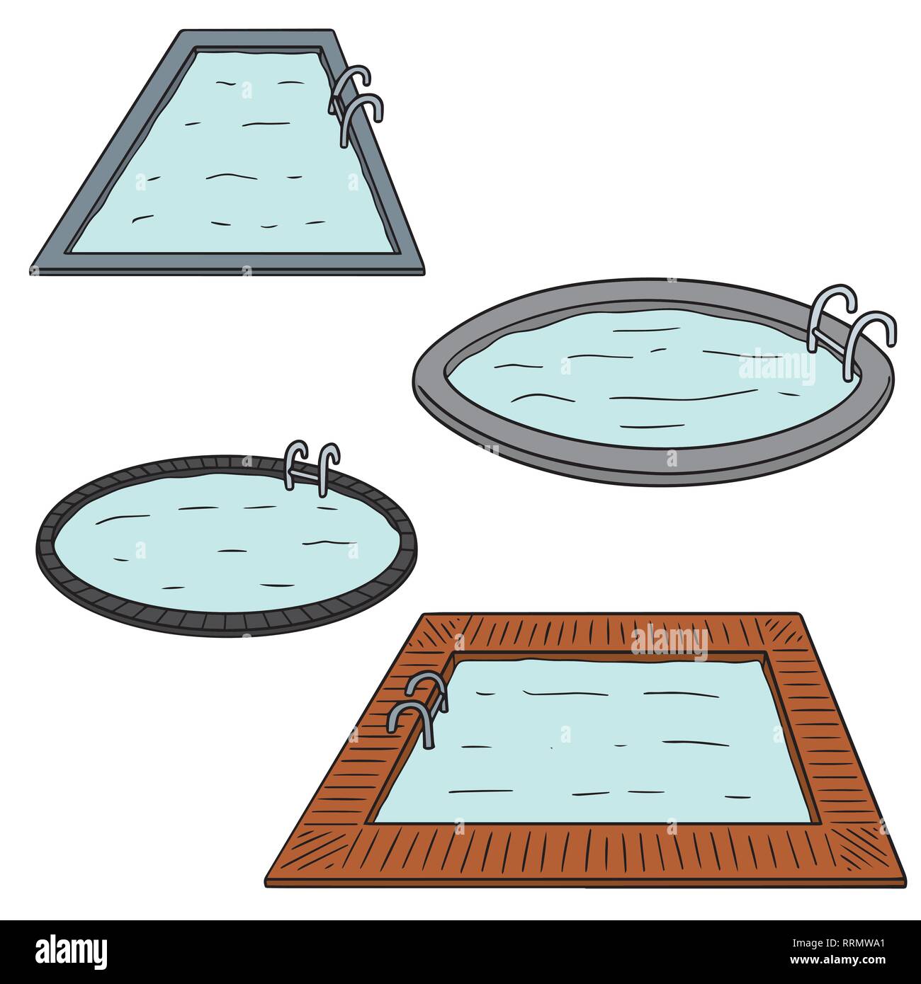 vector set of swimming pool Stock Vector Image & Art - Alamy