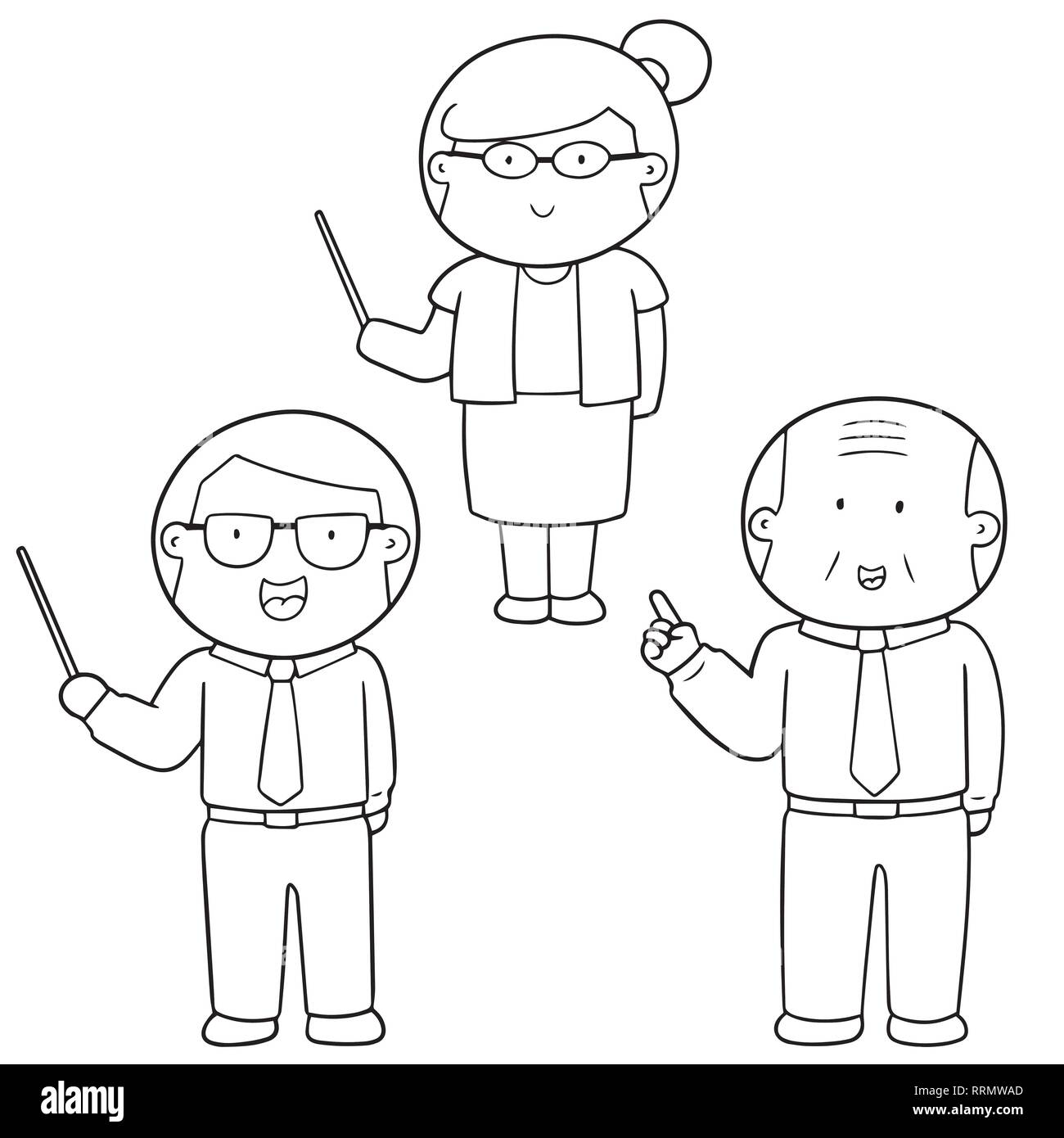 Girl Teacher Black And White Clipart at Timothy Banks blog