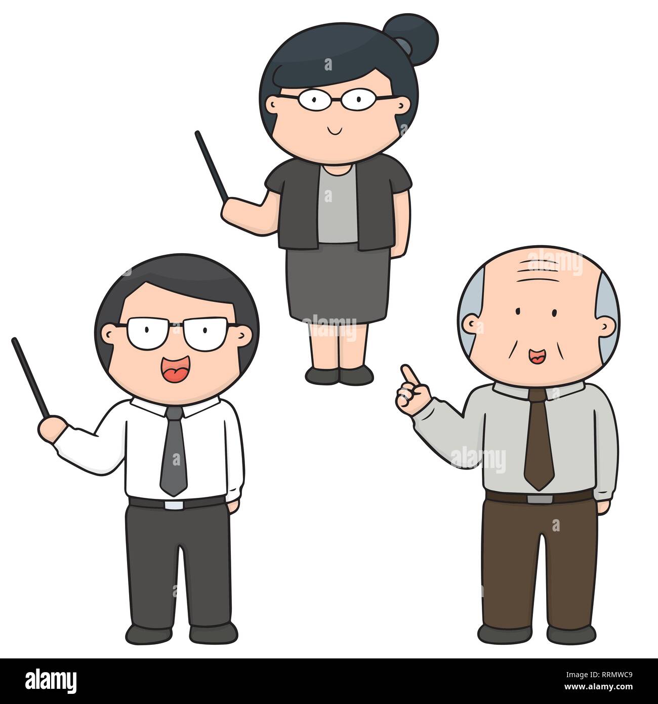 vector set of teacher Stock Vector Image & Art - Alamy