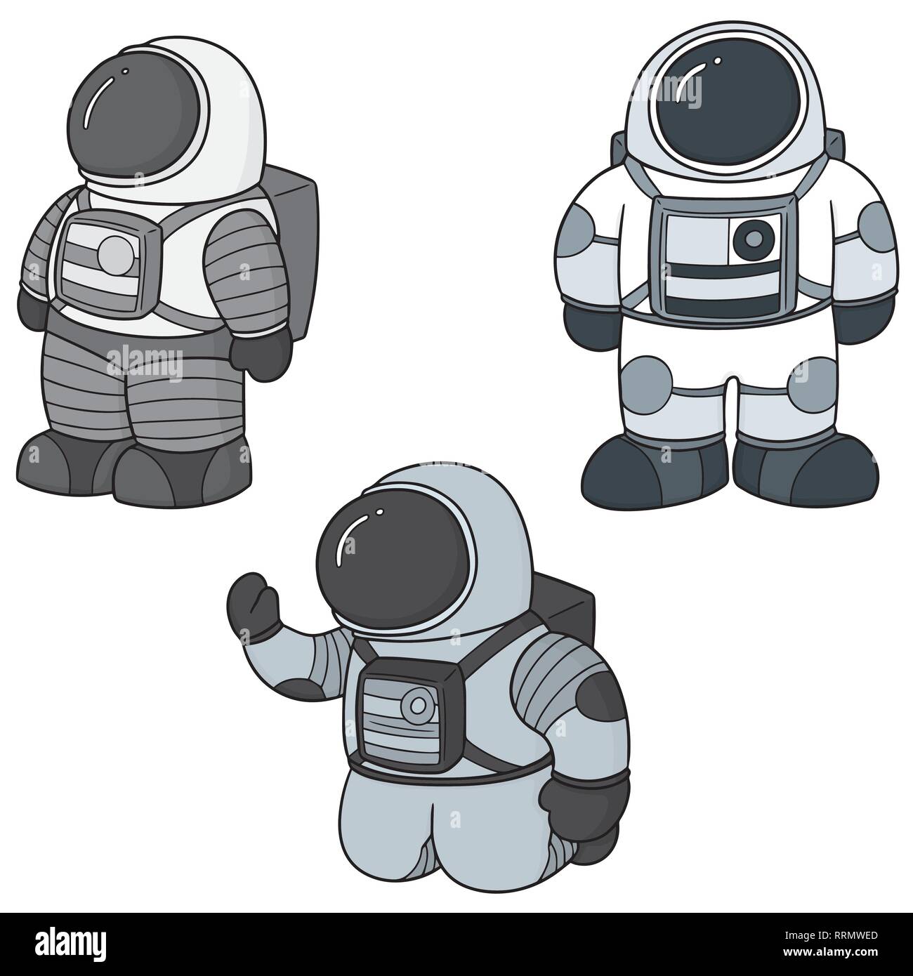 vector set of astronaut Stock Vector Image & Art - Alamy