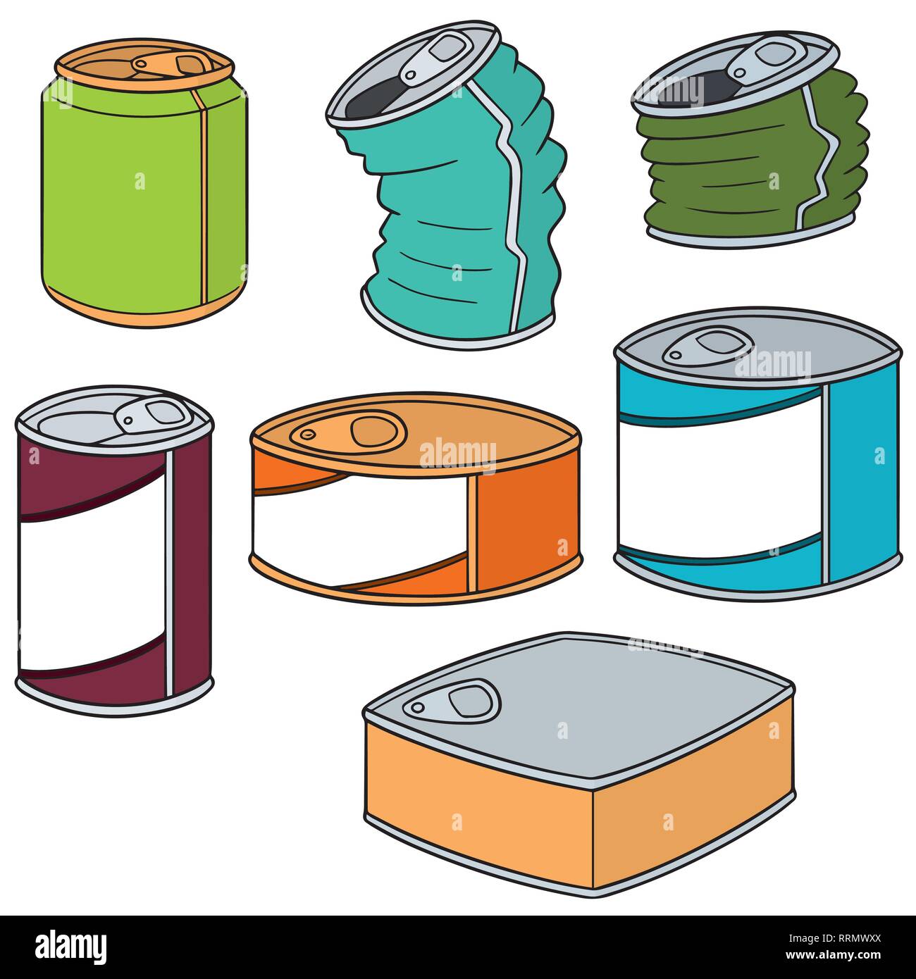 vector set of can Stock Vector Image & Art - Alamy