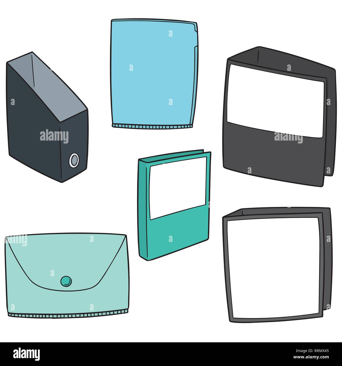 Sketch draw folder cartoon hi-res stock photography and images - Alamy