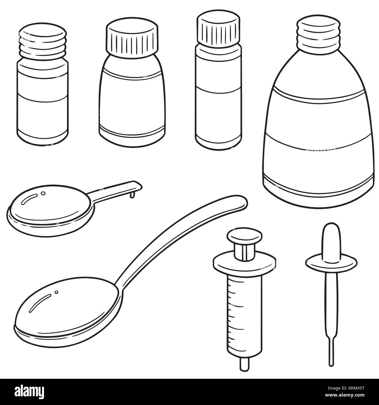 vector set of liquid medicine Stock Vector Image & Art - Alamy