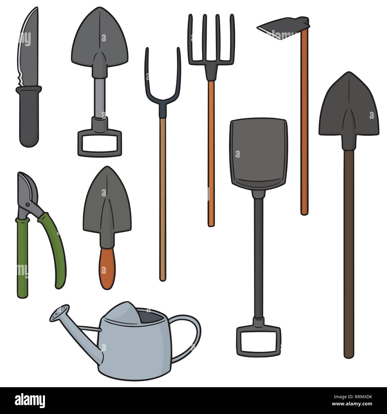 vector set of gardening tool Stock Vector Image & Art - Alamy