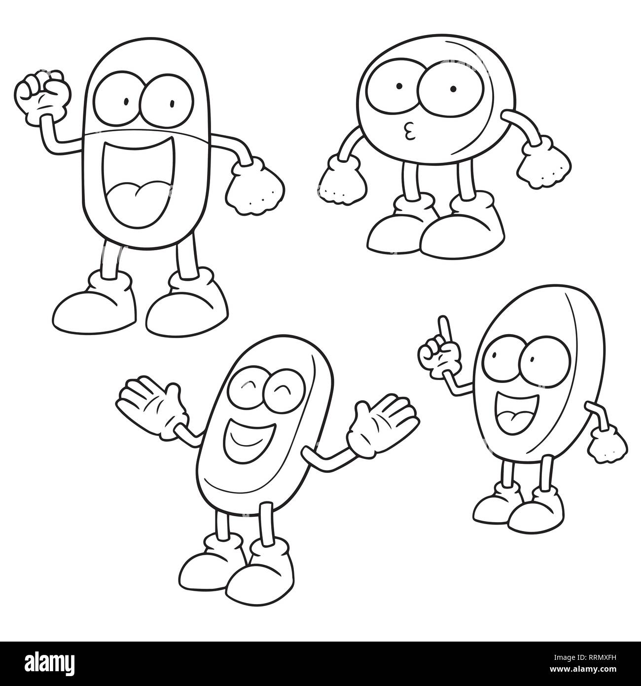 vector set of medicine cartoon Stock Vector Image & Art - Alamy