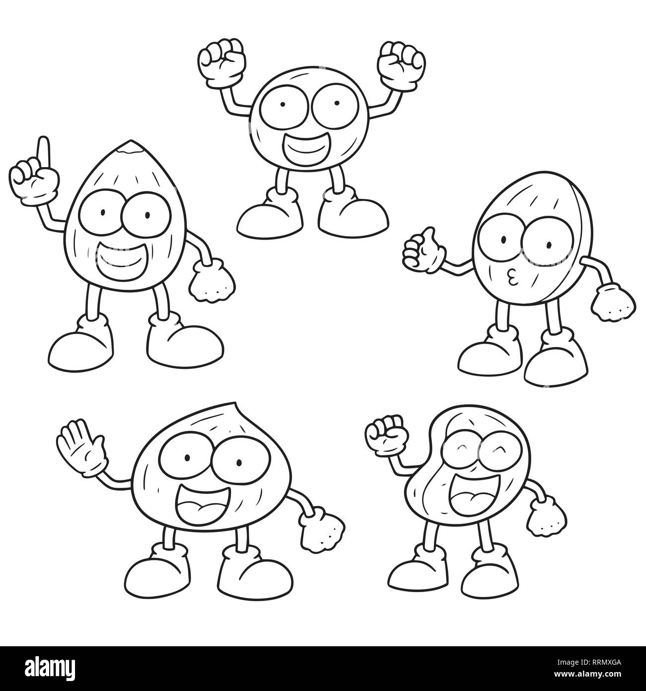 vector set of beans cartoon Stock Vector Image & Art - Alamy