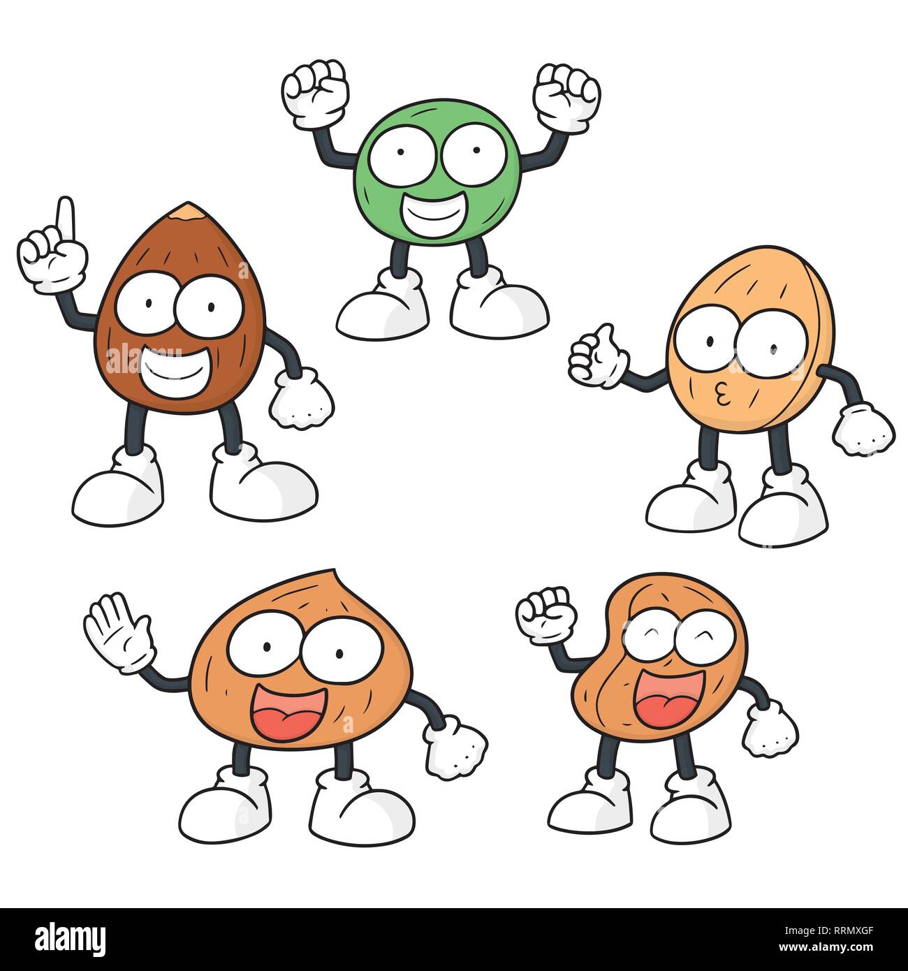 vector set of beans cartoon Stock Vector Image & Art - Alamy