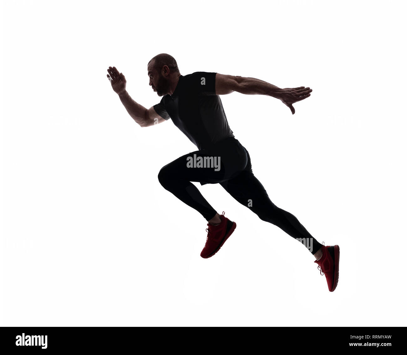 Marathon Runner Cut Out Stock Images & Pictures - Alamy