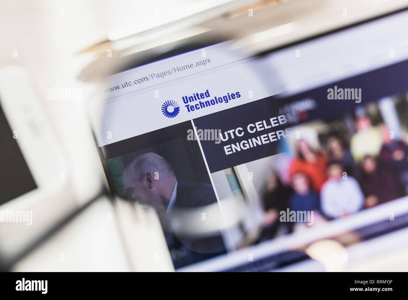Los Angeles, California, USA - 27 February 2019: United Technologies ...