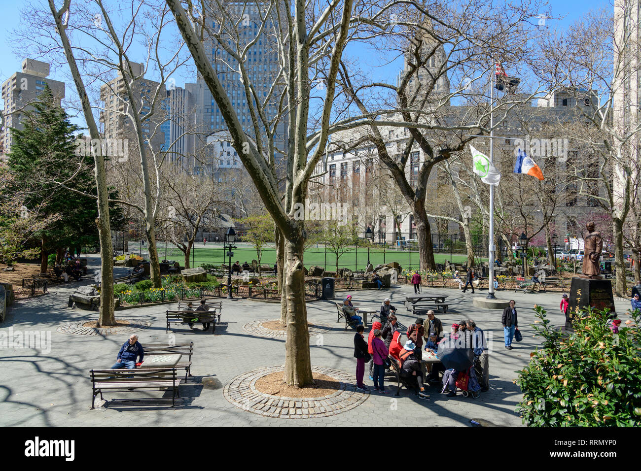 USA, America, New York, Manhattan, Lower Manhattan, Chinatown, Columbus ...