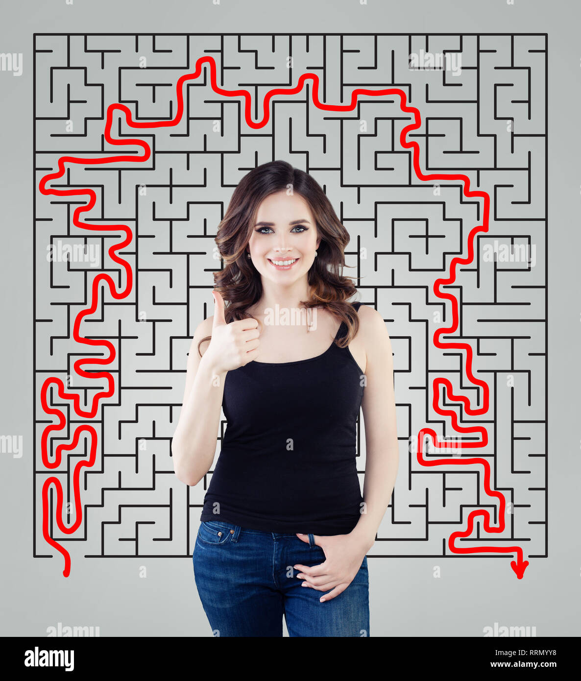 Decision making maze hi-res stock photography and images - Alamy