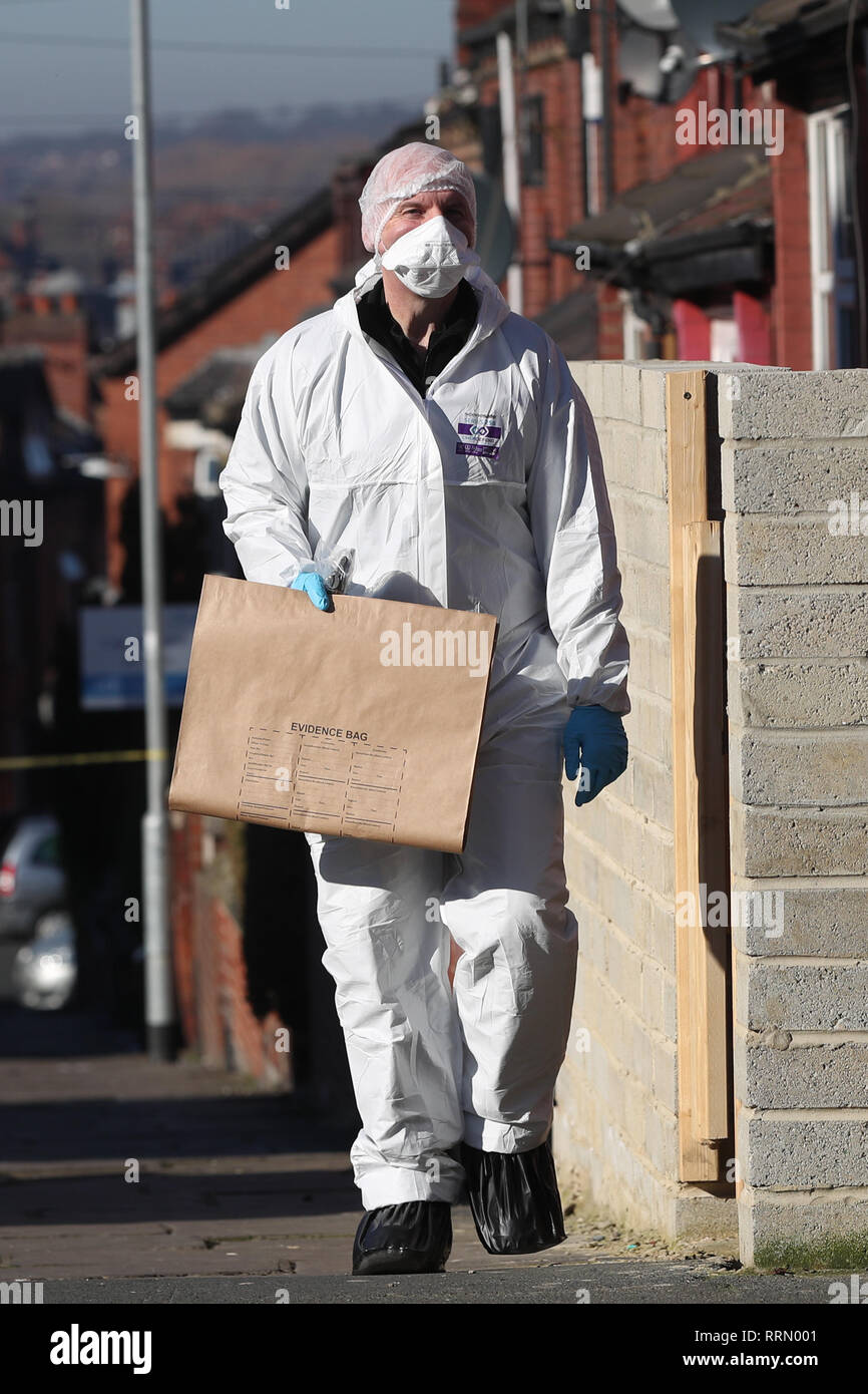 The scene near Milan Road, Harehills, Leeds, after a murder ...
