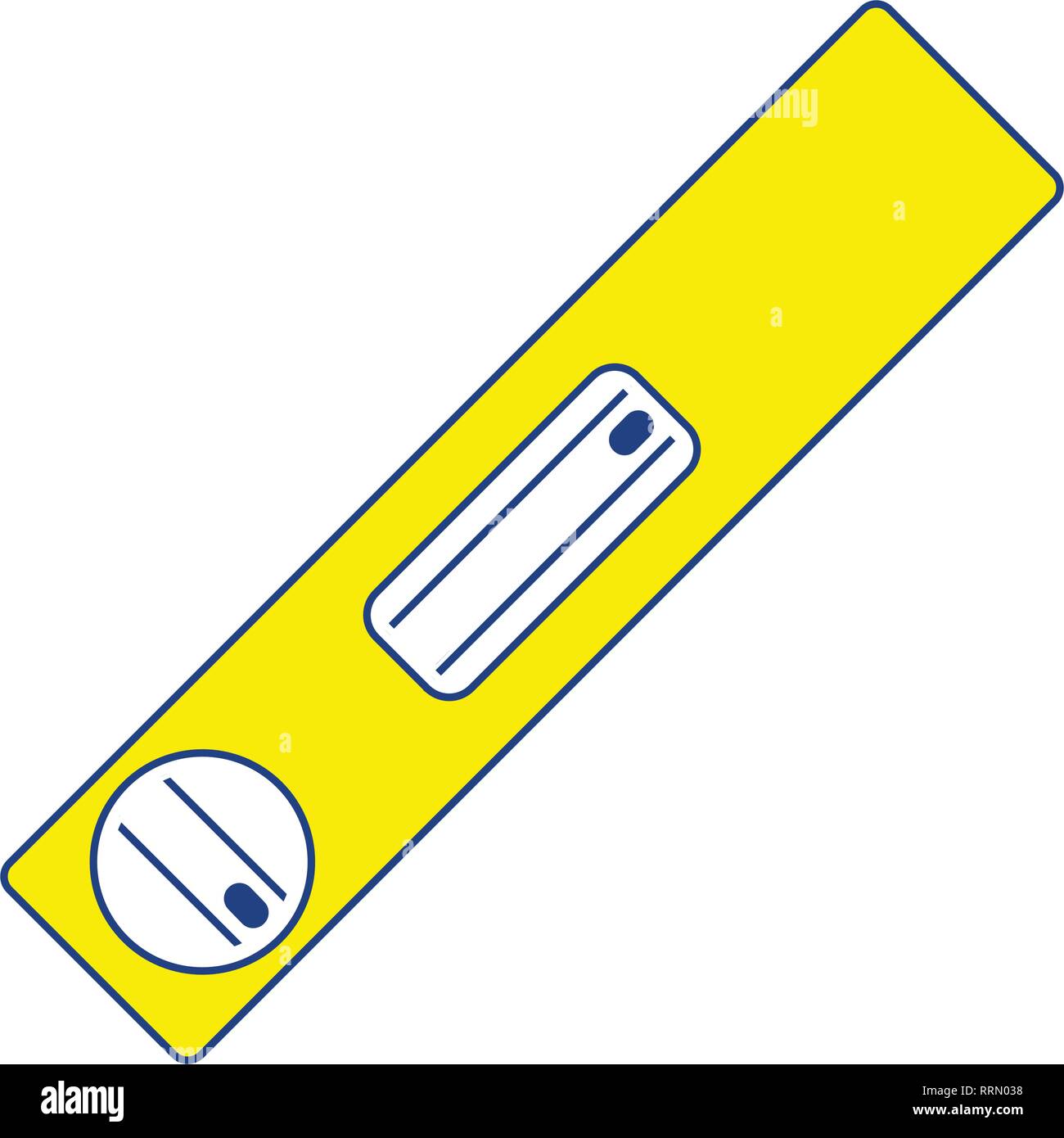 Icon of construction level . Thin line design. Vector illustration ...