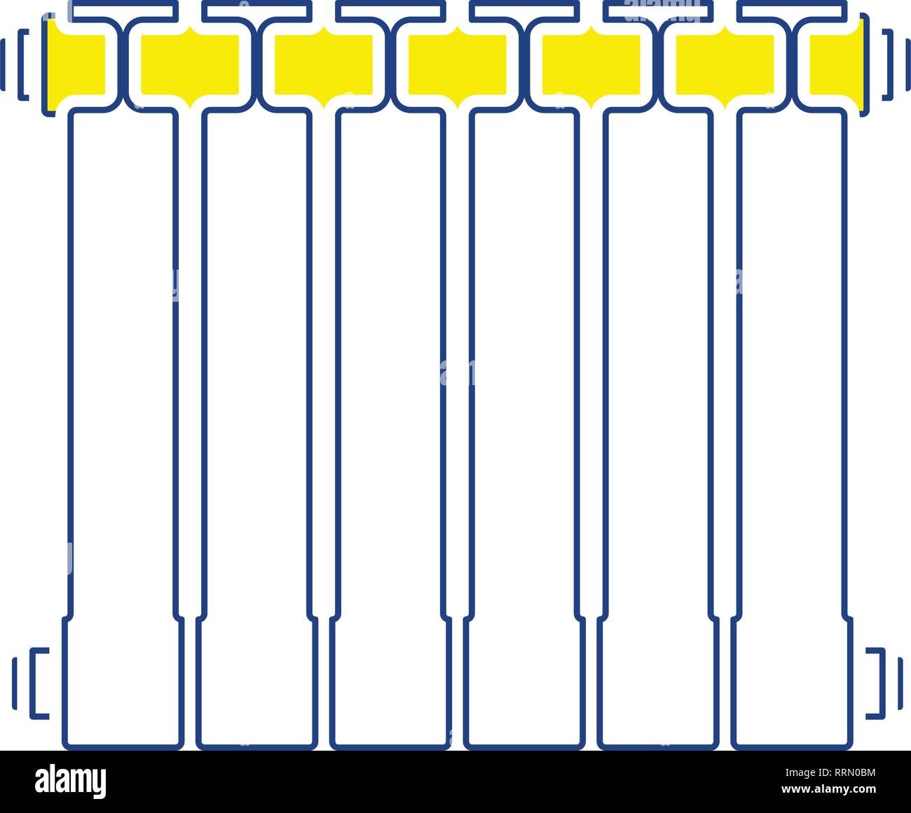 Icon of Radiator. Thin line design. Vector illustration Stock Vector ...