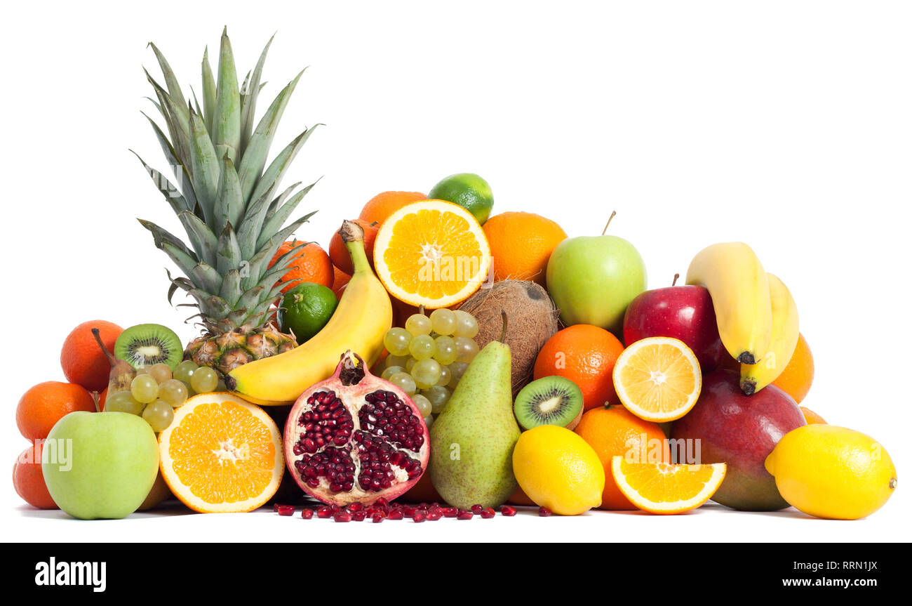 Bio fruits Cut Out Stock Images & Pictures - Alamy